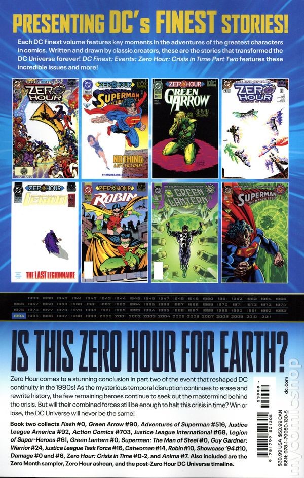 DC Finest: Events: Zero Hour TPB 2-1ST NM 2025 Stock Image | eBay