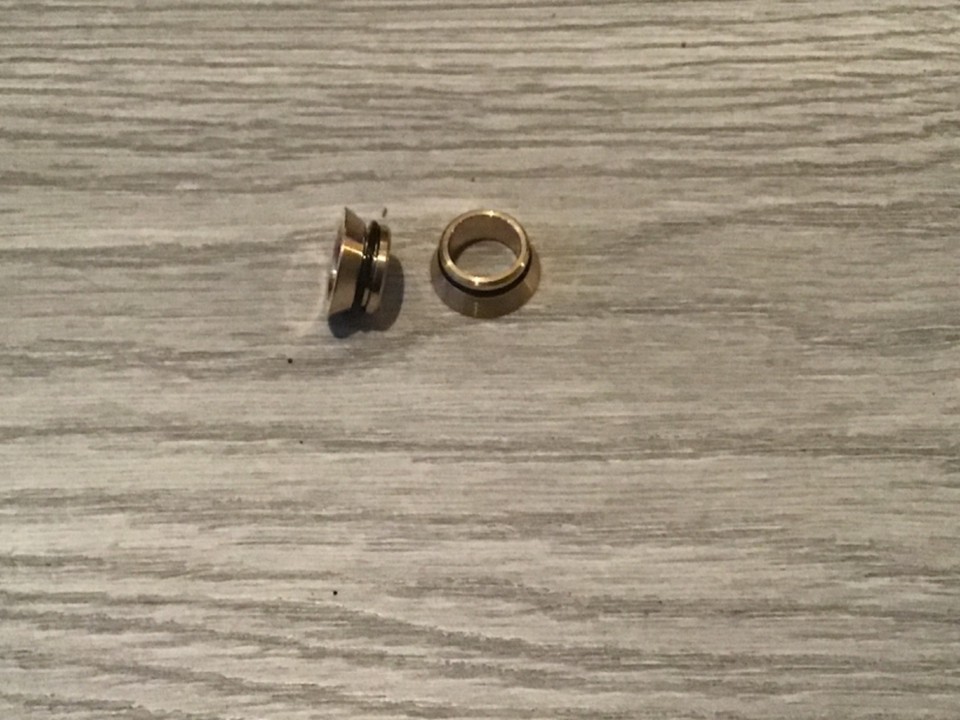 2 off 15mm Flat Faced Inserts - Make ANY Fitting / Isolation Valve Flat ...