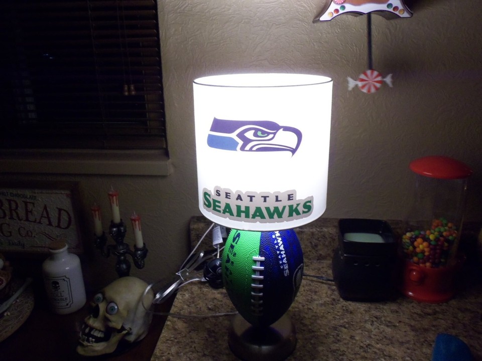 SEATTLE SEAHAWKS FOOTBALL TABLE LAMP (HANDCRAFTED) | eBay