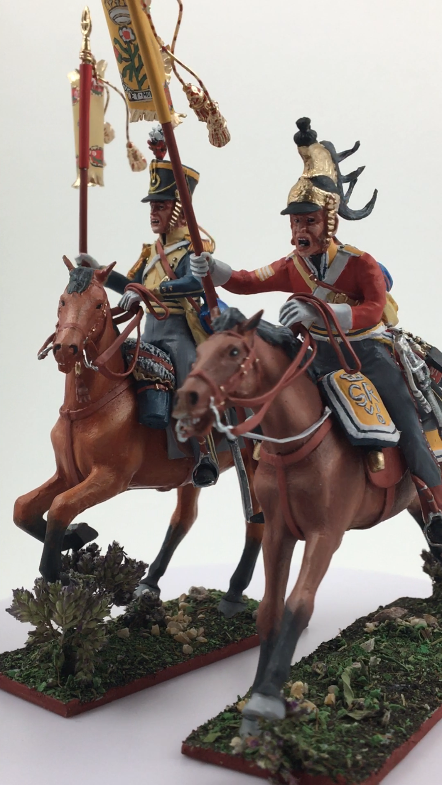 Unassembled British 6th Inniskilling Dragoons, White Metal 60 mm 1/30 ...