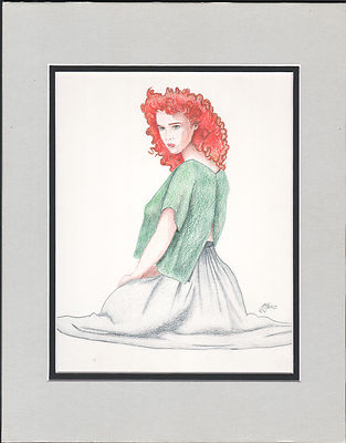 Lurene Haines SIGNED original illustration art 1980's Comic Artist ...