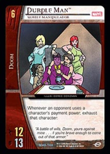 VS System: Purple Man, Subtle Manipulator - Foil [Played] Marvel ...