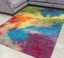 Funky Bright Rainbow Rugs Modern Multi Coloured Thick Runner Large Rug ...