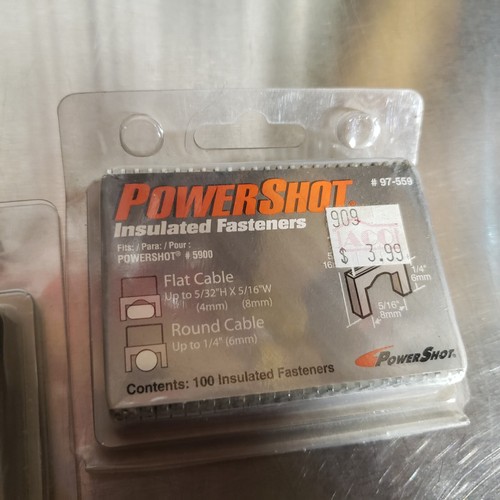 Arrow Fastener 97-559 100 Count PowerShot Insulated Fasteners for sale ...