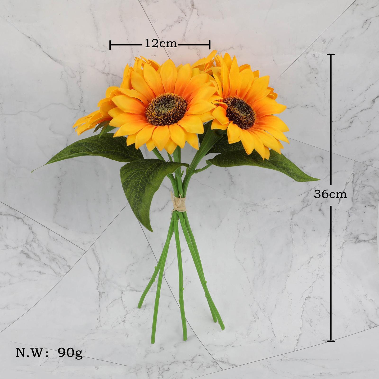 Artificial Sunflowers Bundles Bouquets Floral Home Festival Decorations ...