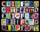 CLIFFORD Name Poster featuring photos of actual sign letters | eBay