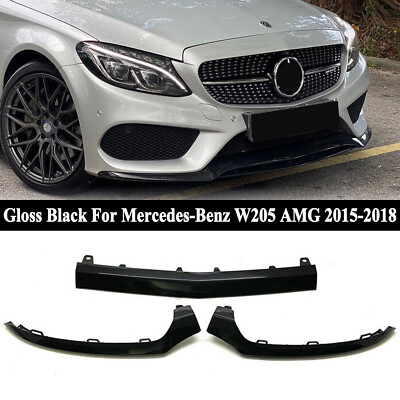 For Mercedes-Benz W205 AMG 2015-2018 Front Bumper Lip Lower Molding ...