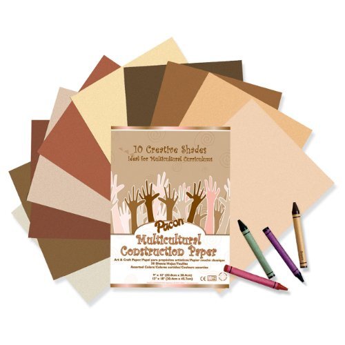 Pacon Multicultural Construction Paper - 18" X 12" - Assorted (PAC9512 ...