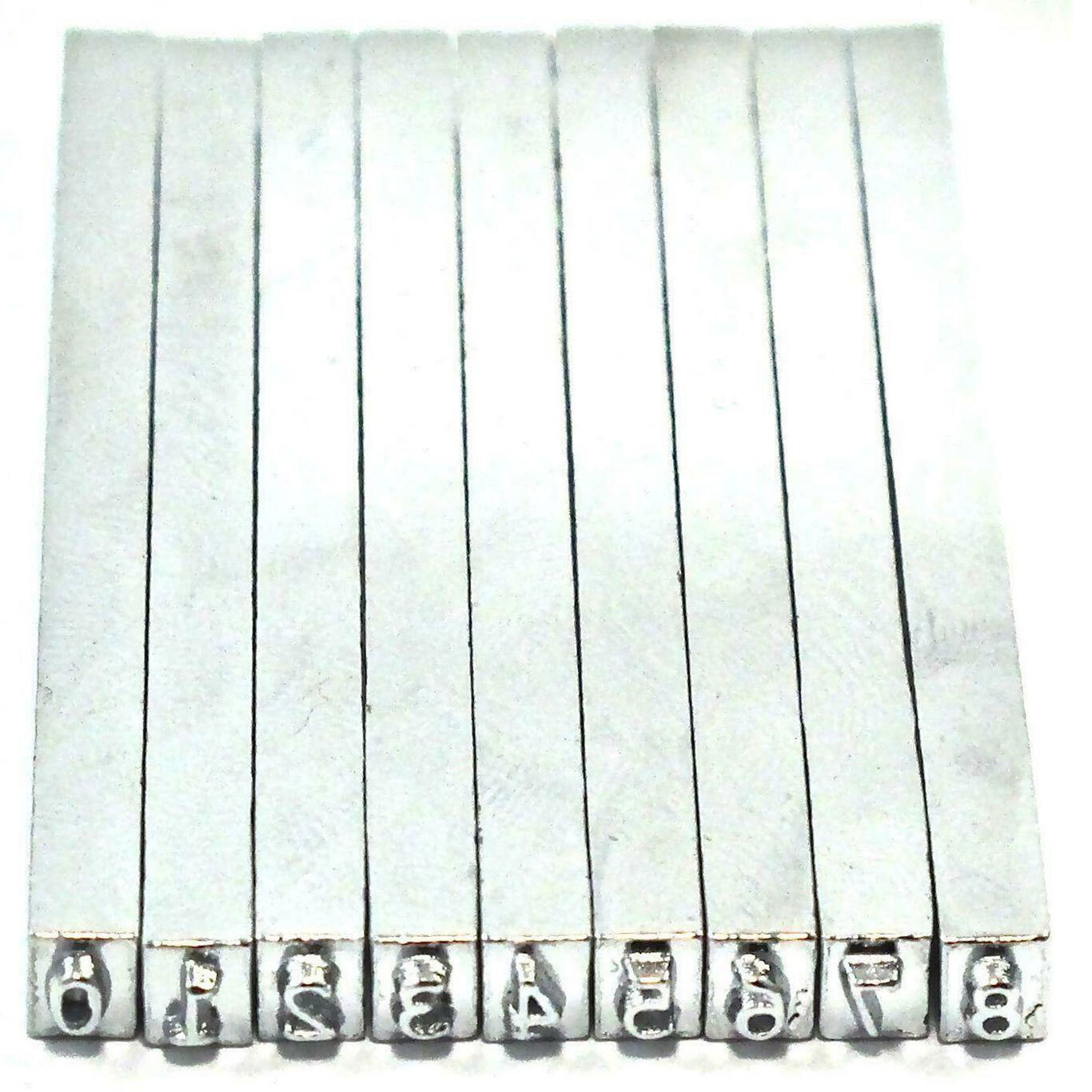 Leathercraft Numbers Stamps 4mm x 4mm 1/7" Courier Font for Leather ...
