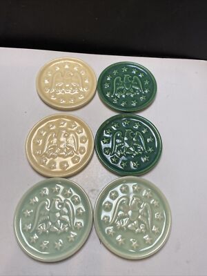 Vintage Jerywil Coaster lot 6 American Star EAGLE For US Victory Bonds ...