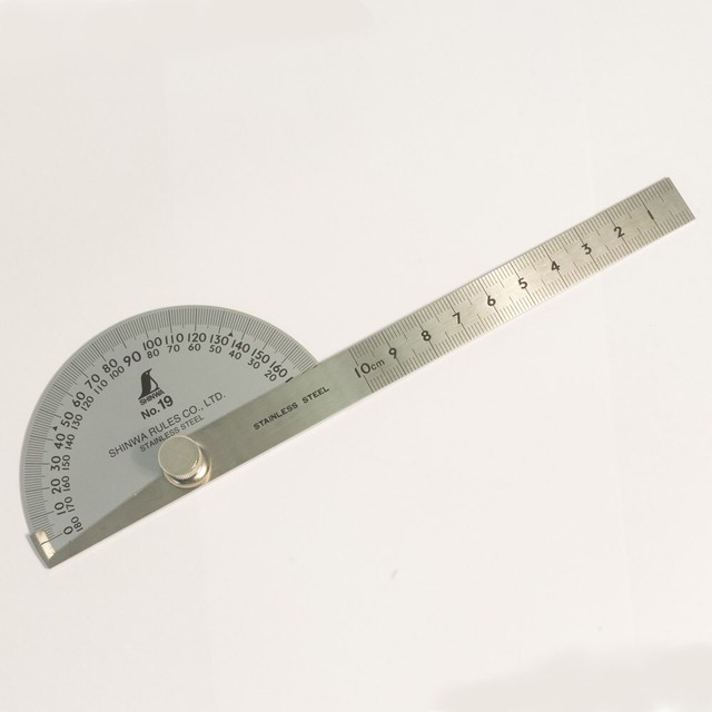 Japanese Shinwa Protractor Rapporteur Winkelmesser 100mm Stainless ...