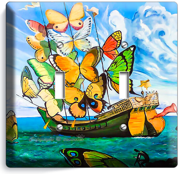 Salvador Dali Butterfly Ship Meaning Dali Butterfly Ship Etsy