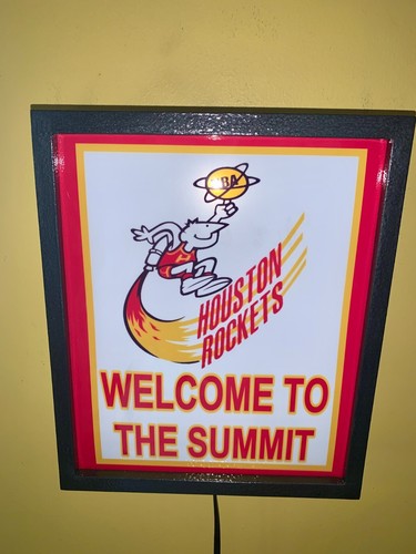 Houston Rockets Basketball Throwback Stadium Bar Man Cave Lighted Man ...