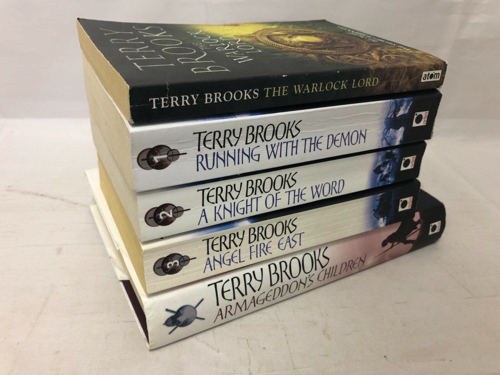 5x Terry Brooks Books The Warlock Lord Armageddon's Children Word & The ...