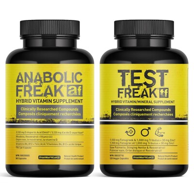 TEST FREAK 120 + ANABOLIC FREAK 96 PHARMA - Muscle Growth & Strength ...