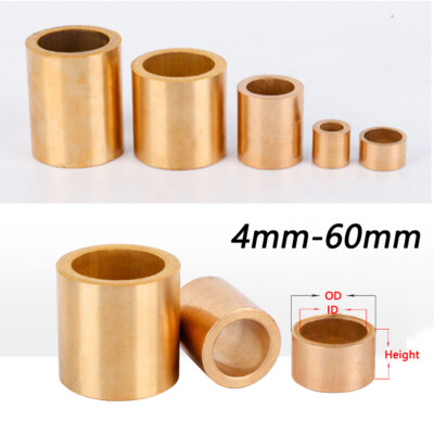 Metric Oilite Bushing Copper Self Lubricating Bearing Bushing Sleeve ID ...