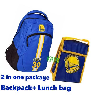 NBA Golden State Warriors Curry Backpack+Lunch bag 2 in1 Package ...