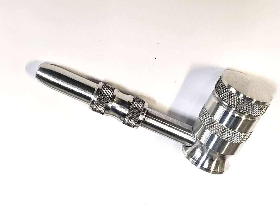 LARGE METAL TOBACCO SMOKING PIPE MADE IN USA !! LARGE BOWL. FREE ...