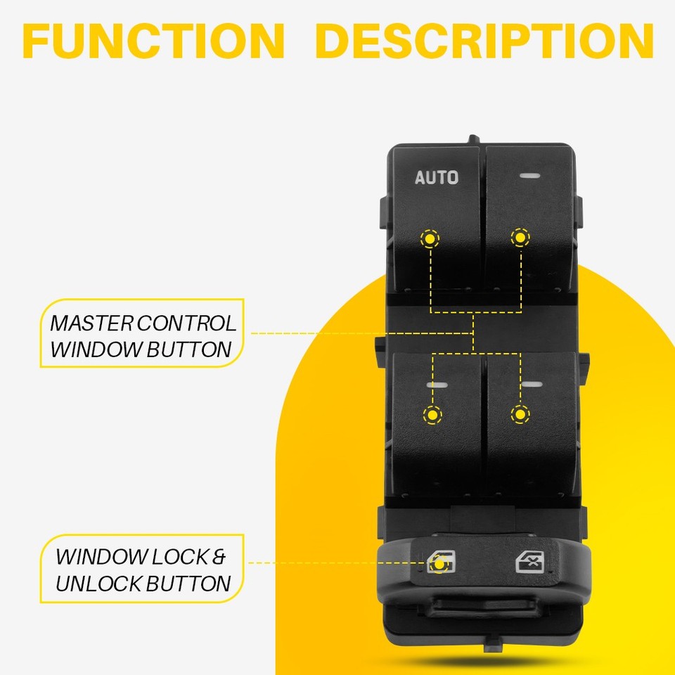 Driver Side Master Control Window Switch For Ford F250 F550 Super Duty ...