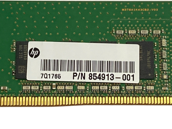 Genuine HP 8GB DDR4 2400MHz PC4-19200 1RX8 Desktop Memory Module RAM ...