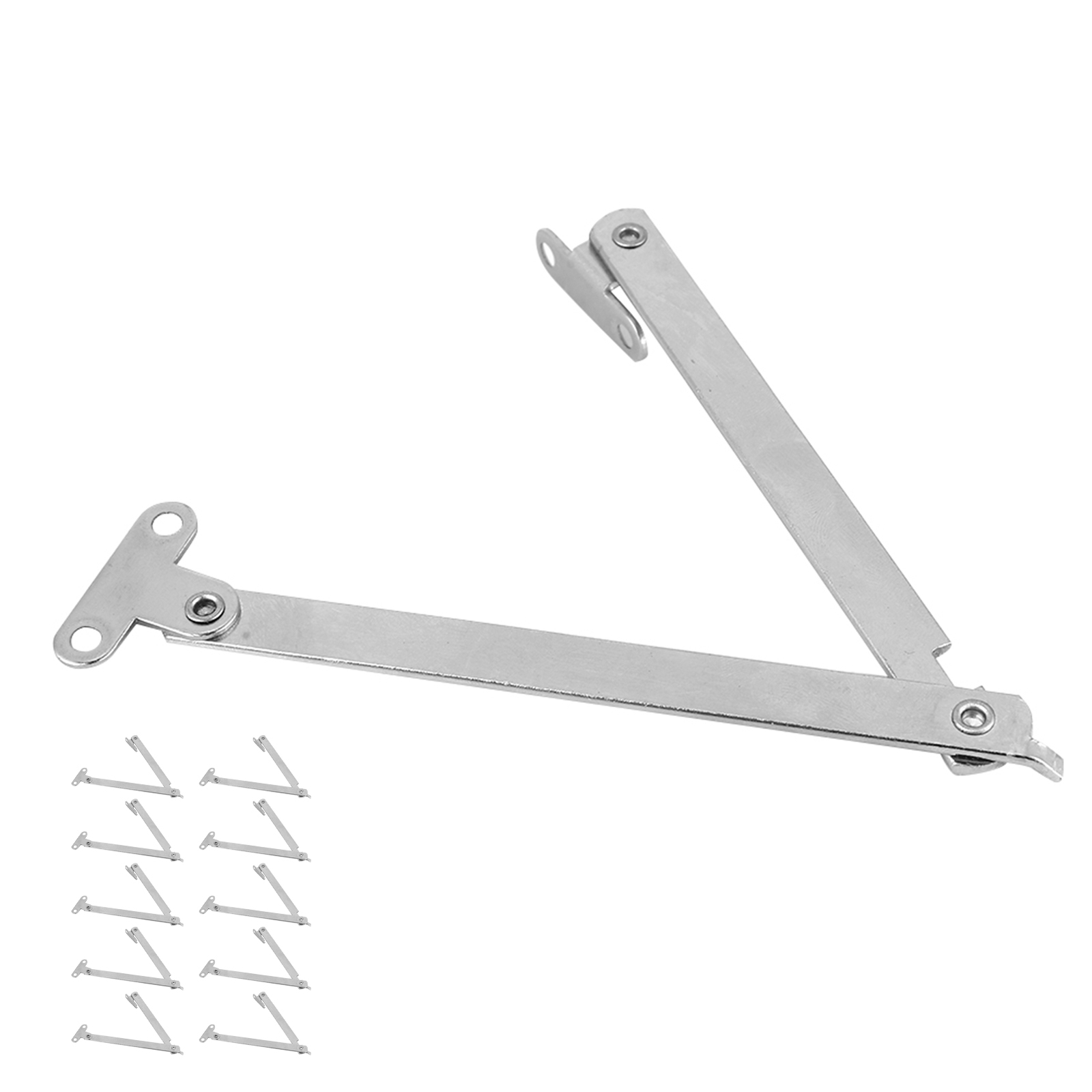 10pcs Cabinet Cupboard Lift Up Strut Lid Flap Stay Support Hinge Hold ...