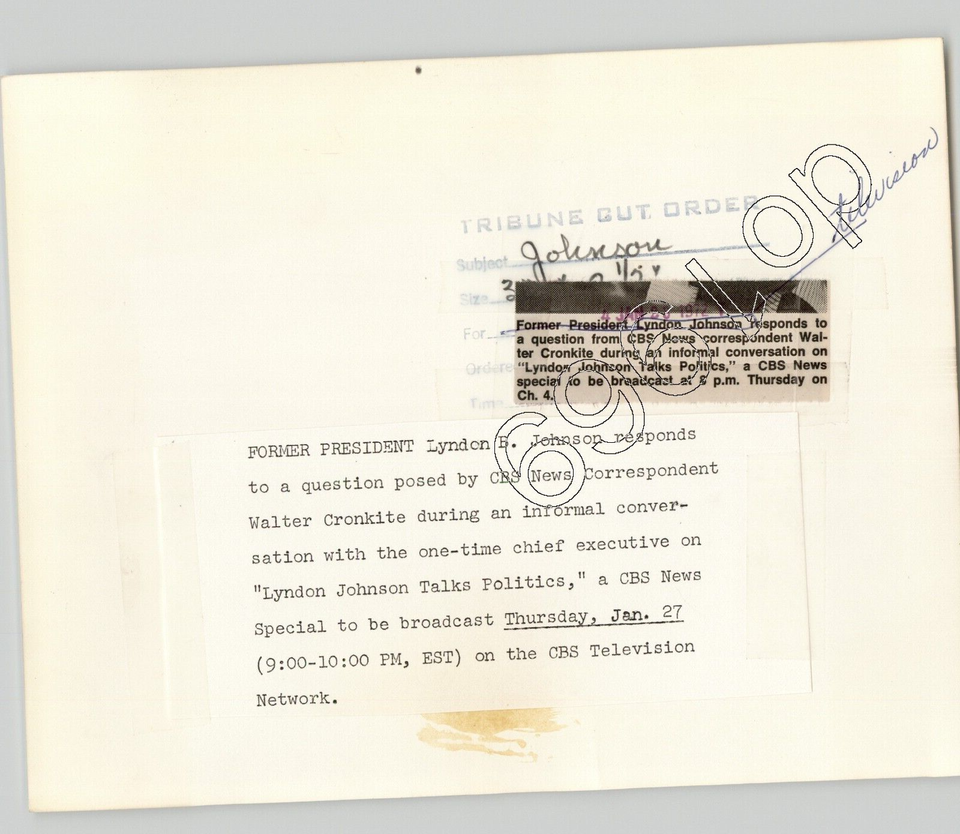 President LYNDON B JOHNSON Candid CBS Interview VINTAGE 1972 Press ...