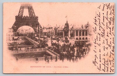 1900 Paris Exhibition, Eiffel Tower, Paris, France 1900 Postcard PAR253 ...