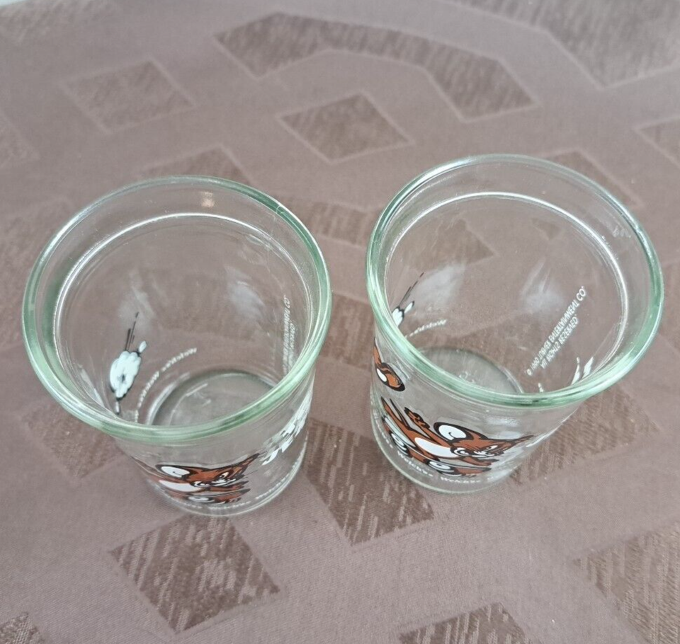 2 Vintage Welch's Skateboarding Mouse Tom & Jerry Jelly Jar Juice ...