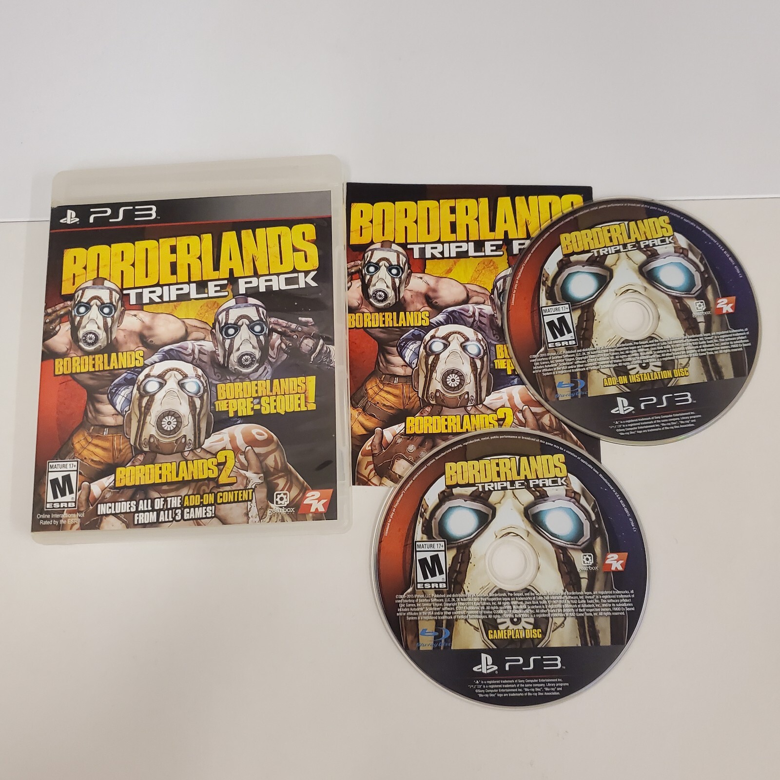 Borderlands Triple Pack (Sony PlayStation 3, 2015) PS3 Complete ...