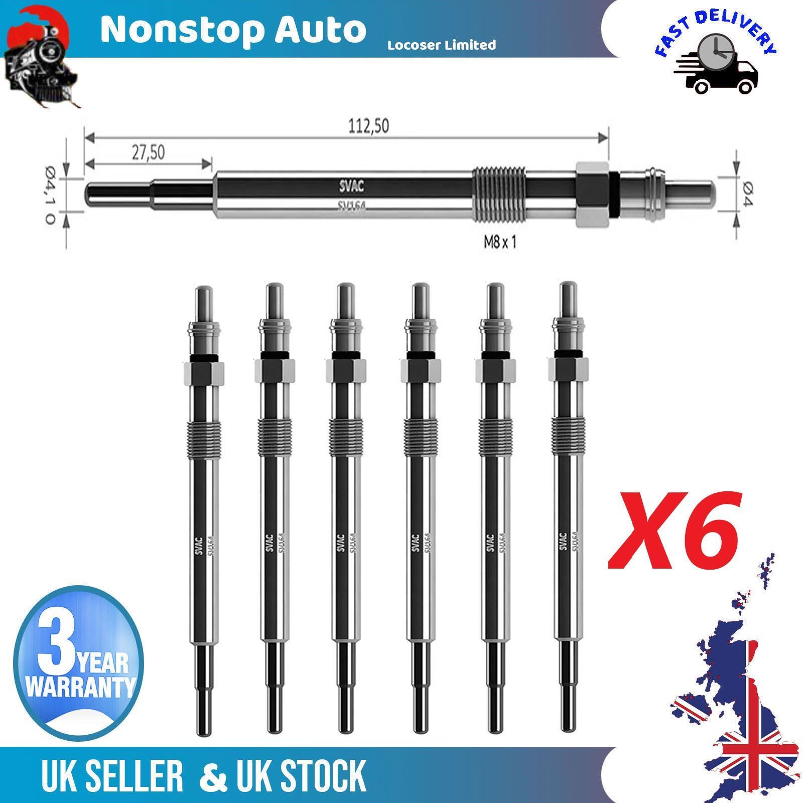6X Glow Plugs For JEEP Grand Cherokee IV 3.0 CRD V6 4X4 30777311 | eBay ...