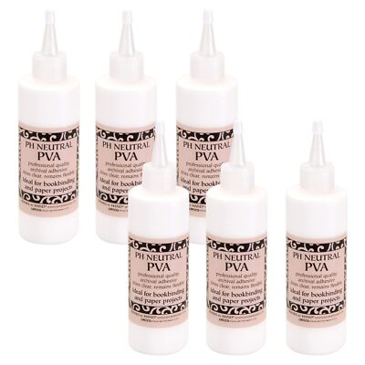 PH Neutral PVA Adhesive 8 Oz for Bookbinding Paper Projects Art Craft 6 ...