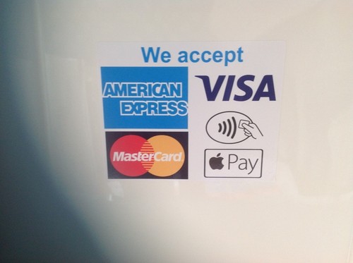 We Accept Card Payments Contactless 3 Vinyl Laminated Stickers Shop ...