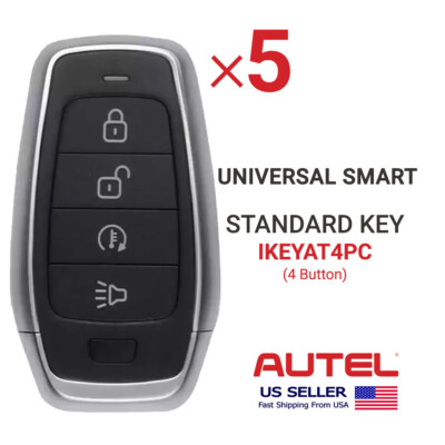 5X Autel iKey Universal Smart Key Standard 4 Button IKEYAT4PC | eBay