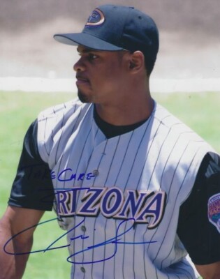 Signed 8x10 JUNIOR SPIVEY Arizona Diamondbacks Autographed Photo - COA ...