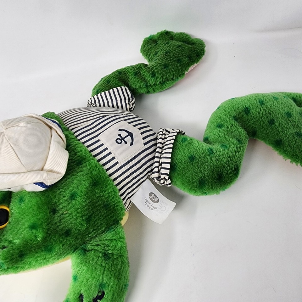 Vintage Boots Captain Croak Frog With Shorts & Hat Plush Toy With ...