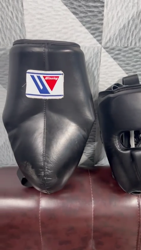 Custom Winning boxing Headgear Fg2900 & Grionguard Cup Protector Cps ...
