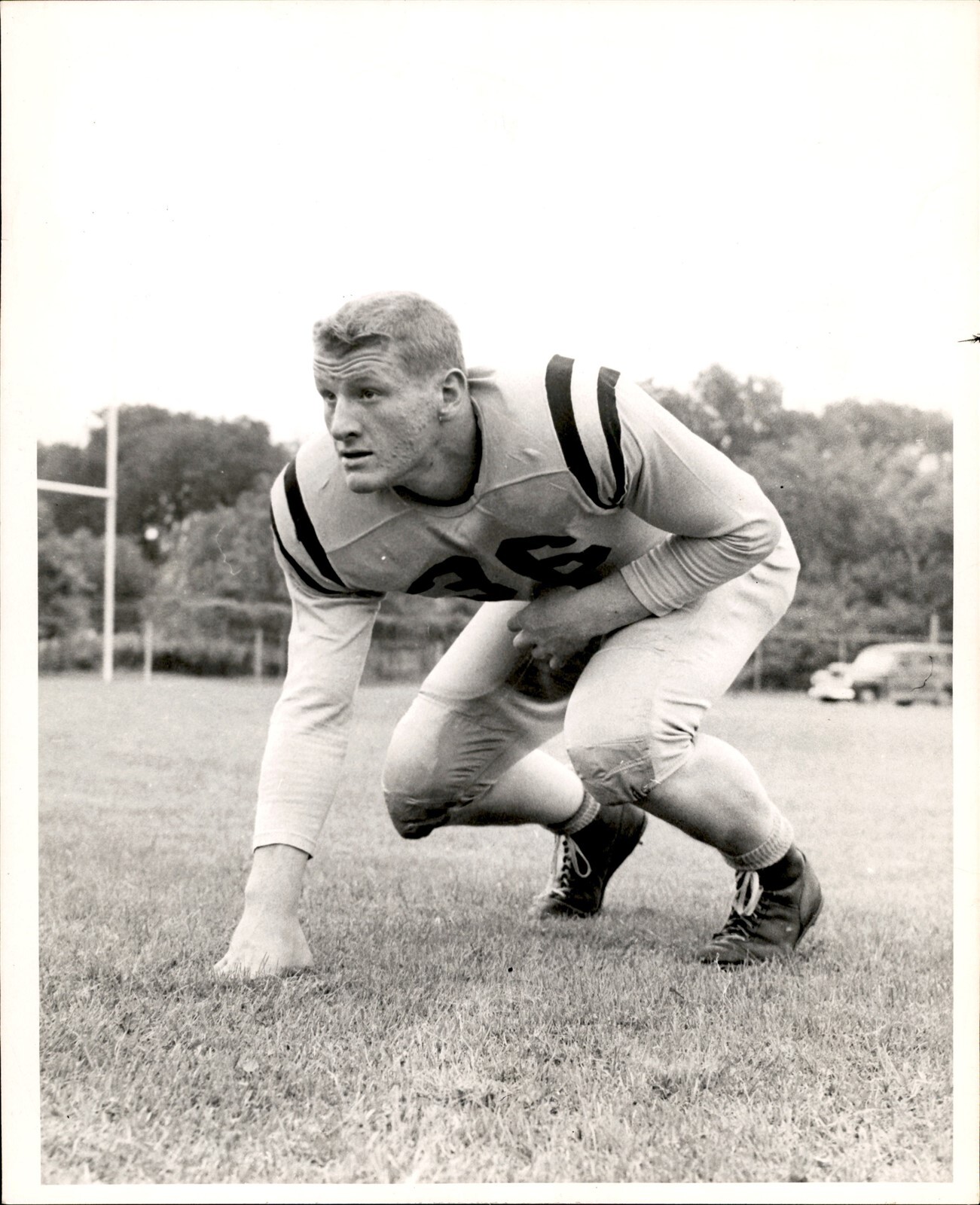 LG968 1959 Original Photo FOOTBALL COI-CAPTAIN BOB "RED" FABRI College ...