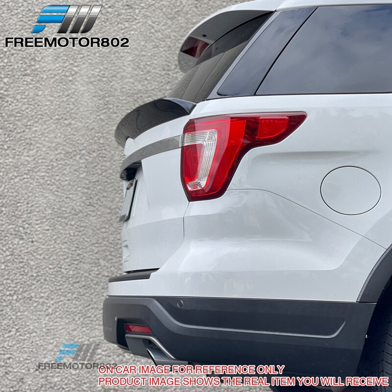 Fits 16-19 Ford Explorer Duckbill Style Matte Black Trunk Middle ...