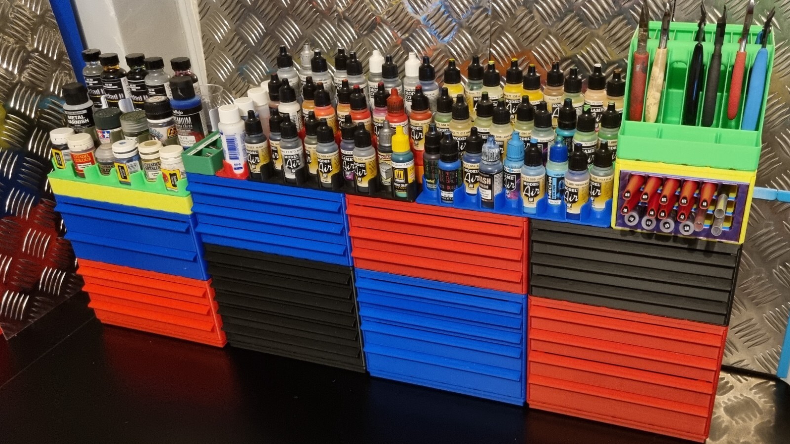 Mini Micro Tool Chest 4 Drawer Type 4 Precision Hobby Craft Toolbox ...