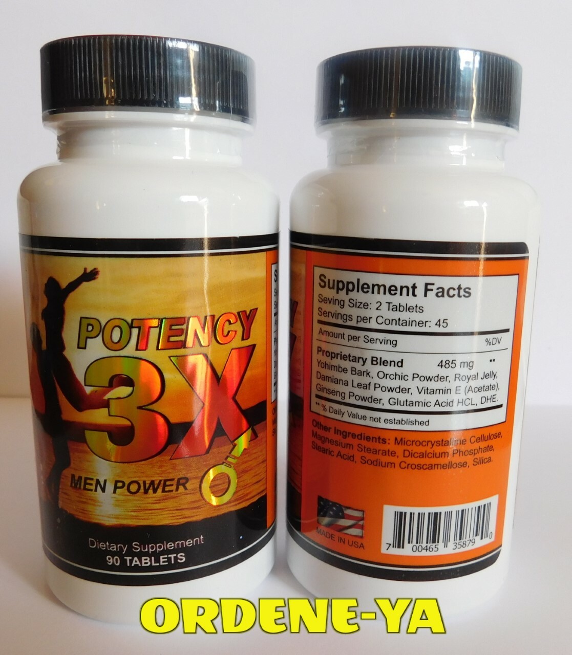 Potency 3x Male Enhancement Pills Sexual Performance Virility Erection ...
