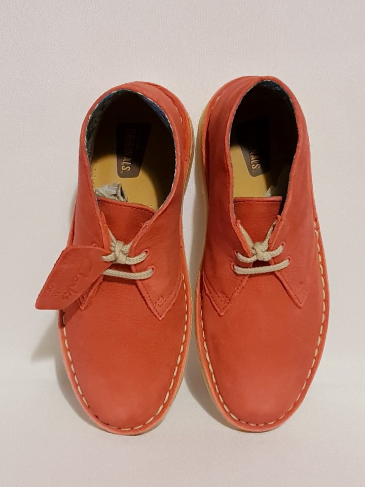 NEW CLARKS ORIGINALS DESERT BOOTS GREY BLUE PINK SUEDE LEATHER LADIES ...