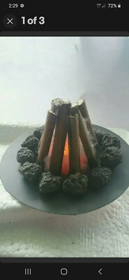 S Scale Lighted Campfire with Orange Flickering Led Light | eBay