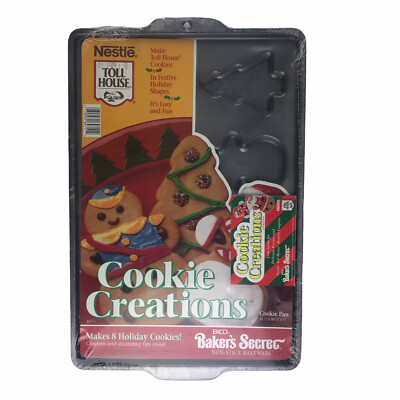 Ecko Nestle Toll House Christmas Cookies Gingerbread Snowman Non Stick ...