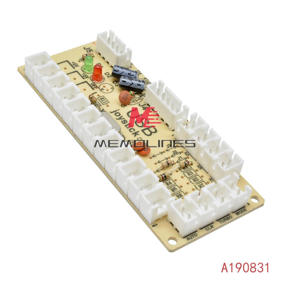 Zero Delay Arcade USB Encoder PC to Joystick MAME 5Pin Sanwa Push ...