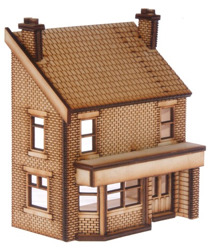 PB003 Low Relief Victorian Terraced Pub Left Hand OO Gauge Laser Cut ...