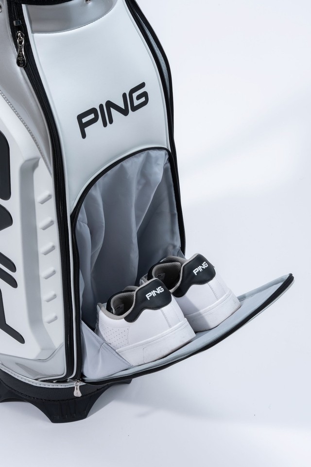 Ping Golf Authentic Cart Bag 9inch 5-way Enamel Full-Open Pocket Black ...
