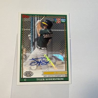 2021 Topps Pro Debut Tyler Soderstrom #174 RC 1991 Design AUTO ...