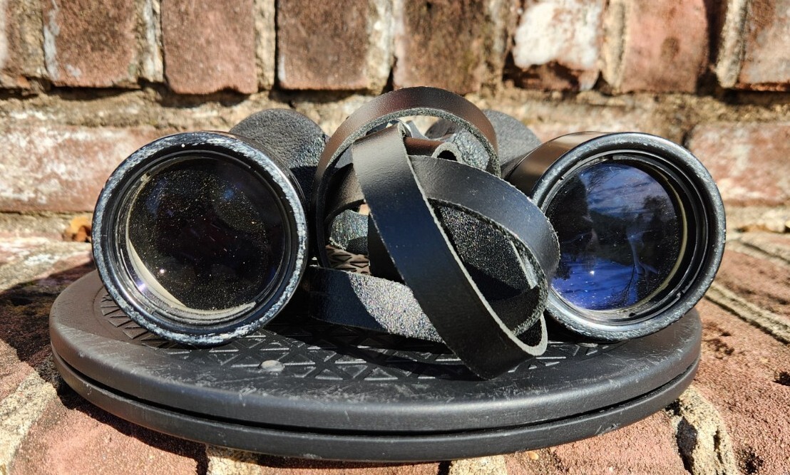 WWII US Army Binoculars M16 7x50 & M24 Clear Sights Leather Case D45874 ...