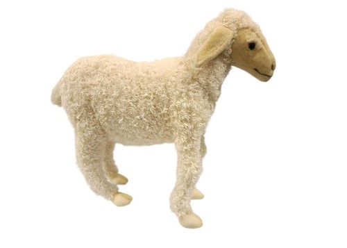 HANSA Lamb Life Size Plush Animal - with Defect - 19" L x 15" H - NEW ...