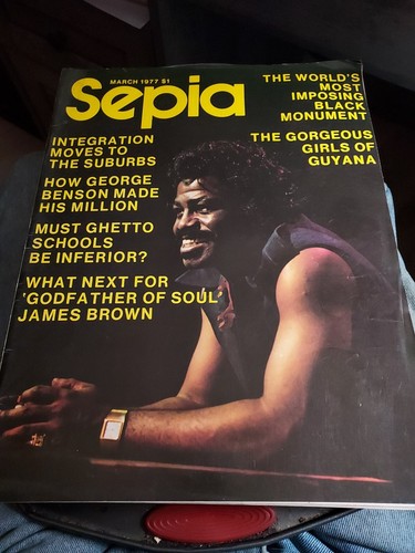 SEPIA MAGAZINE MARCH 1977 JAMES BROWN ON COVER | eBay